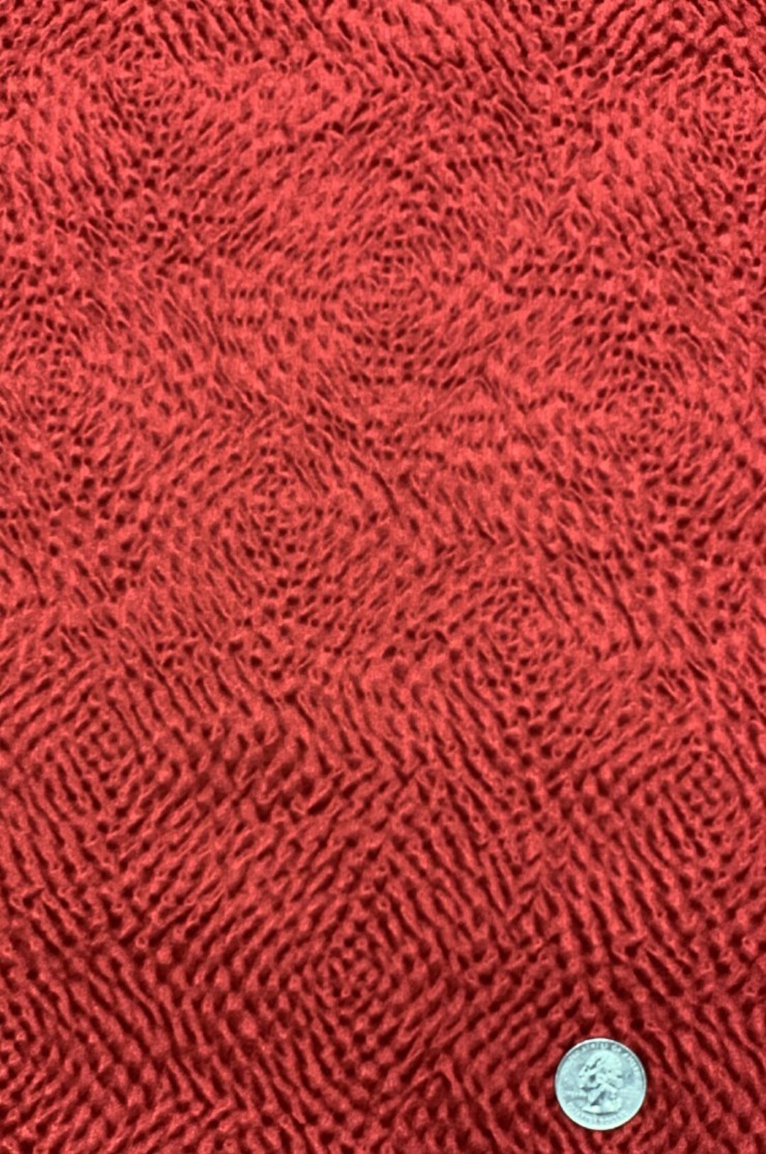 Fiery Red Silk Hammered Satin Jacquard Fabric - Etsy