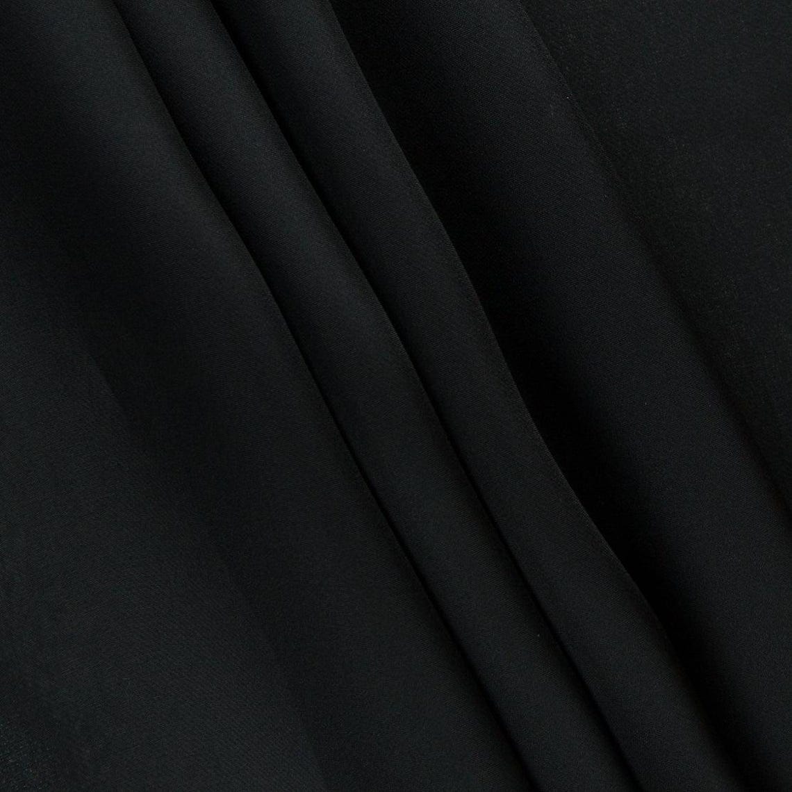 Black Silk Gazar Fabric - Etsy