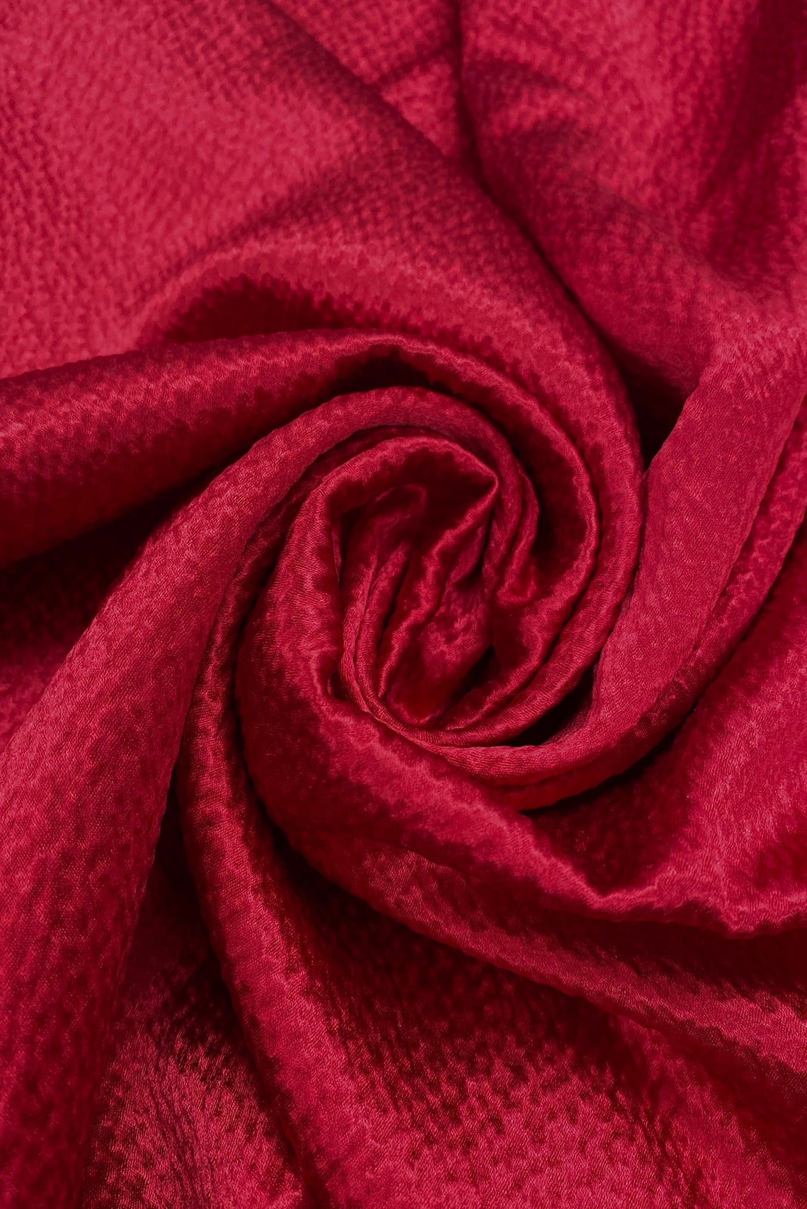 Ruby Hammered Silk Satin - Etsy