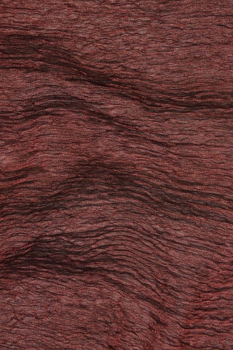 Dark Rose Metallic Crushed Organza Fabric - Etsy