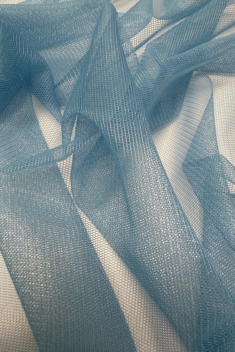 Pacific Blue Italian Soft Tulle - Etsy