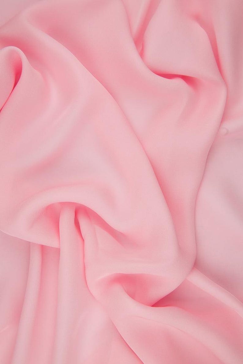 Orchid Pink Silk Double Georgette Fabric - Etsy