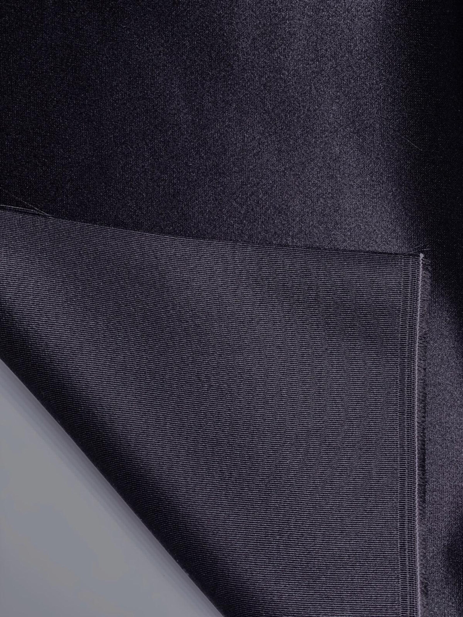 Black Italian Satin Faille Fabric - Etsy