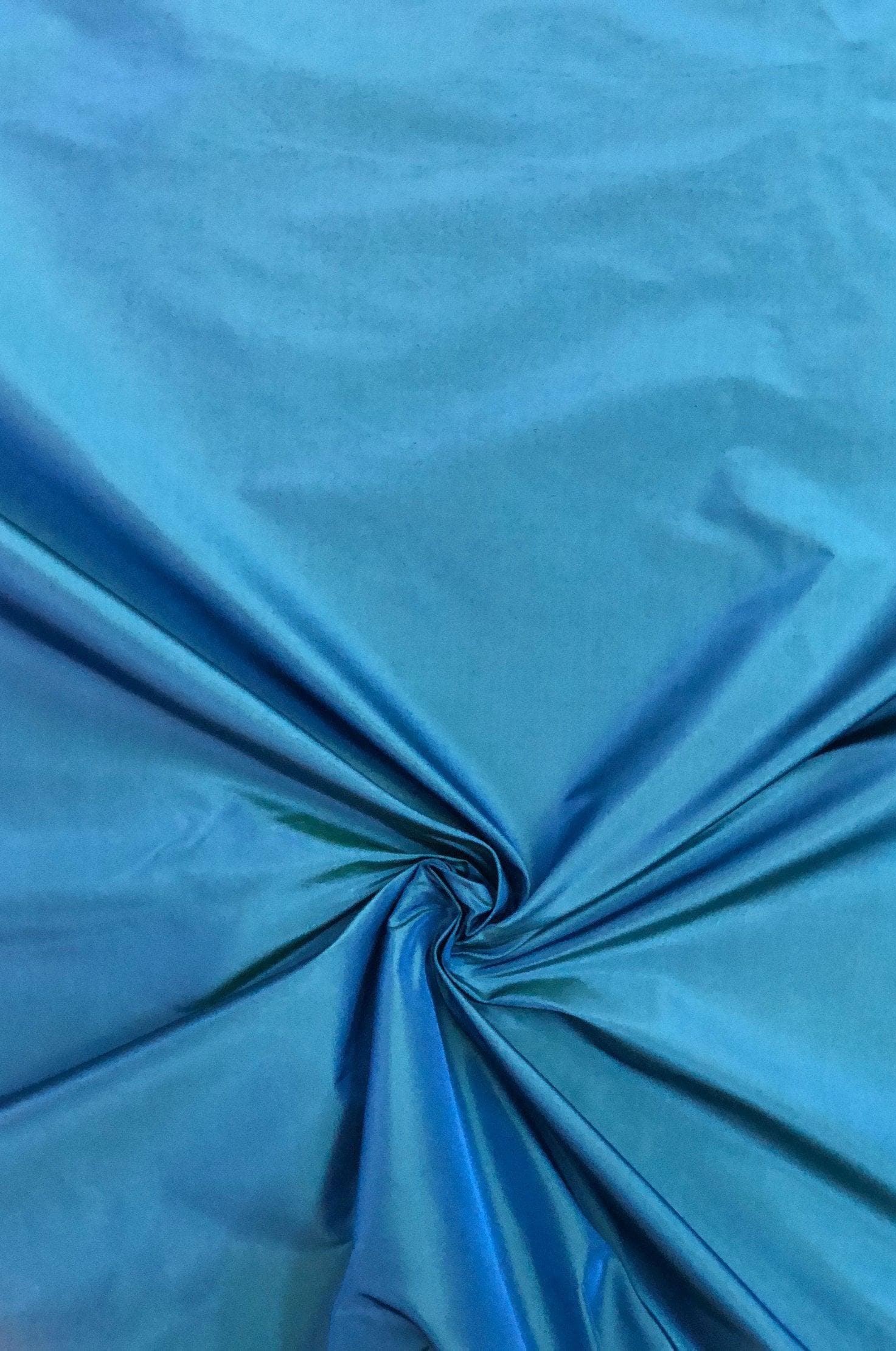 Lyons Blue Taffeta Silk Fabric - Etsy