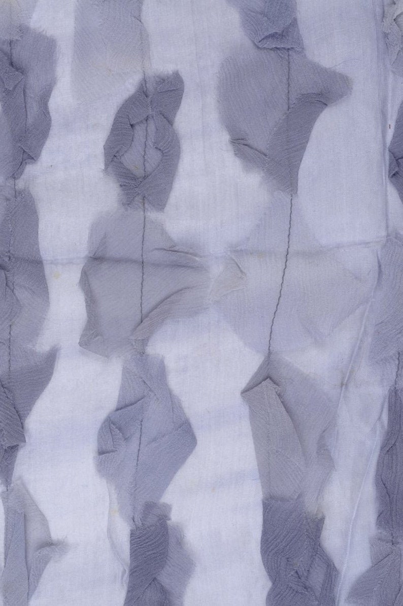 Blue Grey Silk Chiffon Petal 600 Fabric - Etsy