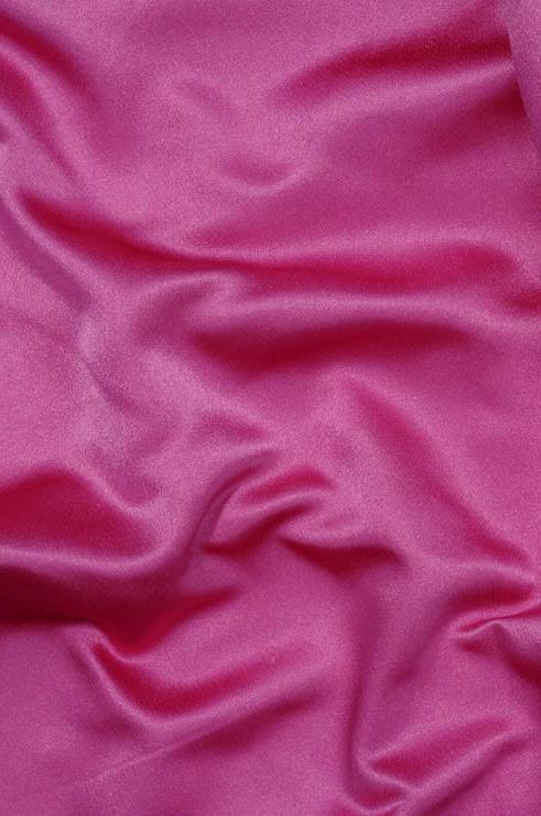 Deep Pink Silk Duchess Satin Fabric - Etsy