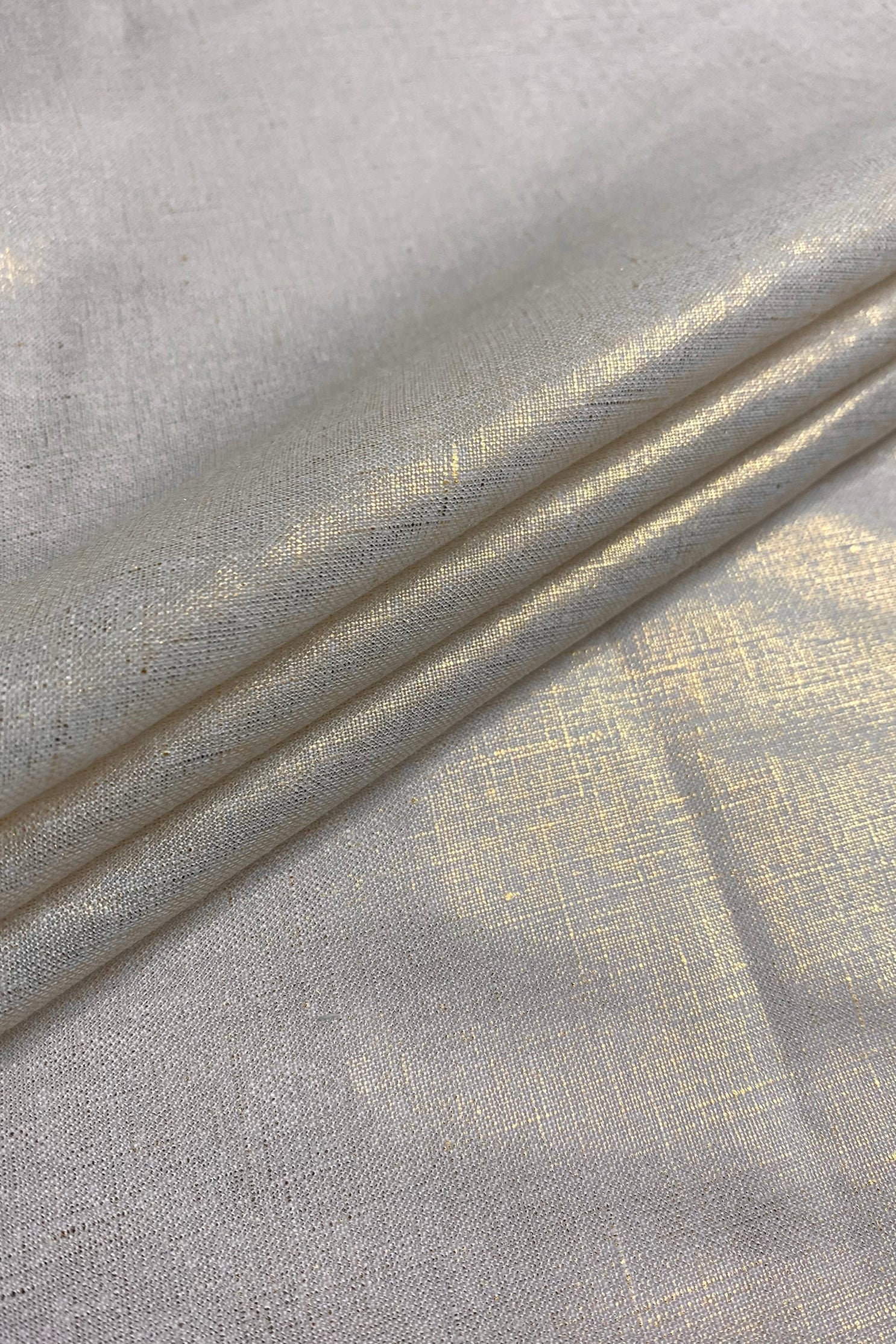 Gold Ivory Metallic Linen - Etsy