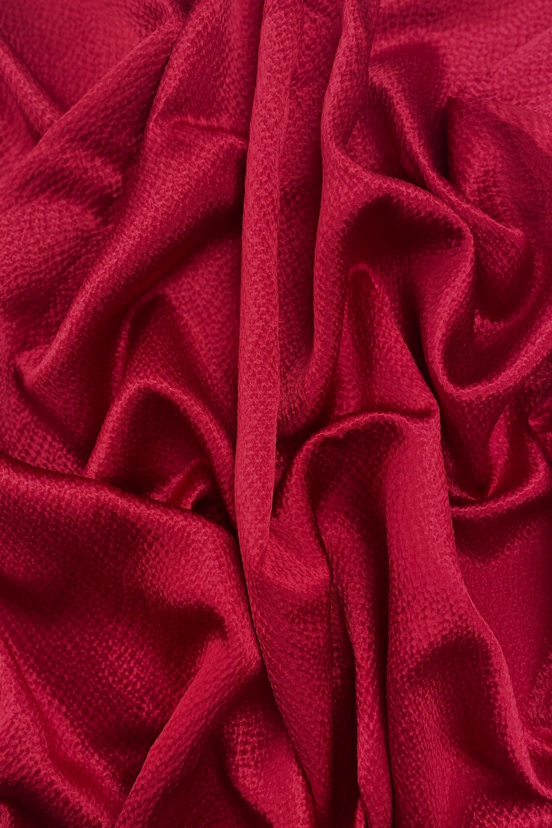 Ruby Hammered Silk Satin - Etsy