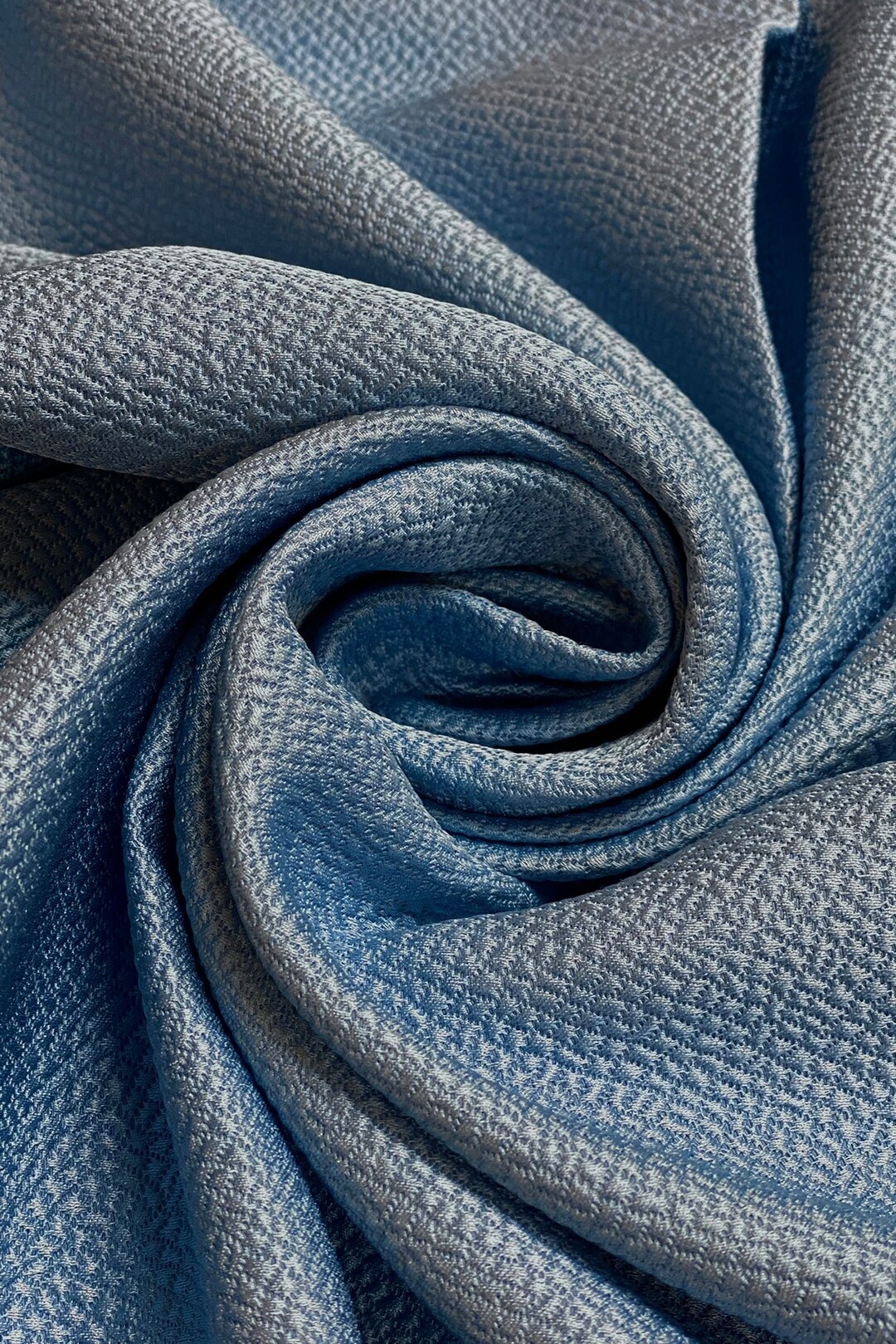 Periwinkle Silk & Wool Hammered Satin - Etsy