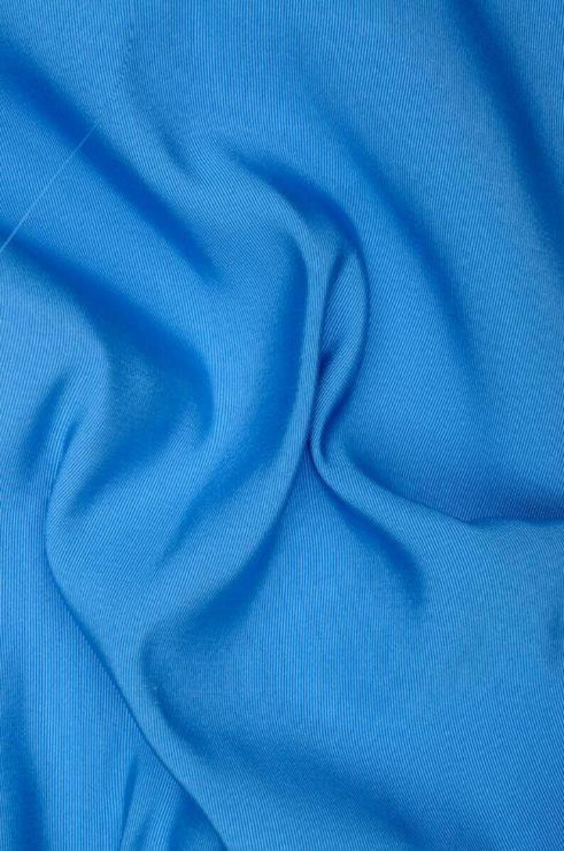 Azure Blue Silk Faille Fabric - Etsy