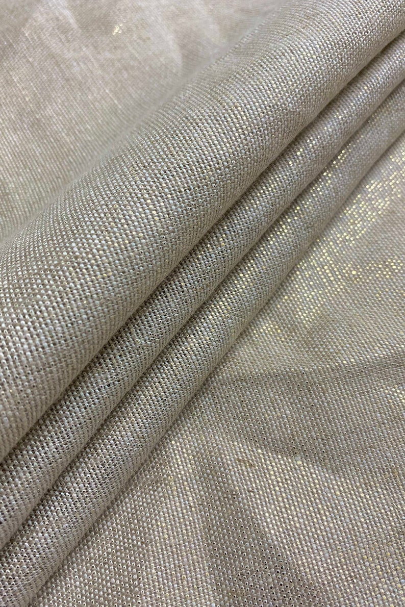 Gold Foil Metallic Linen - Etsy