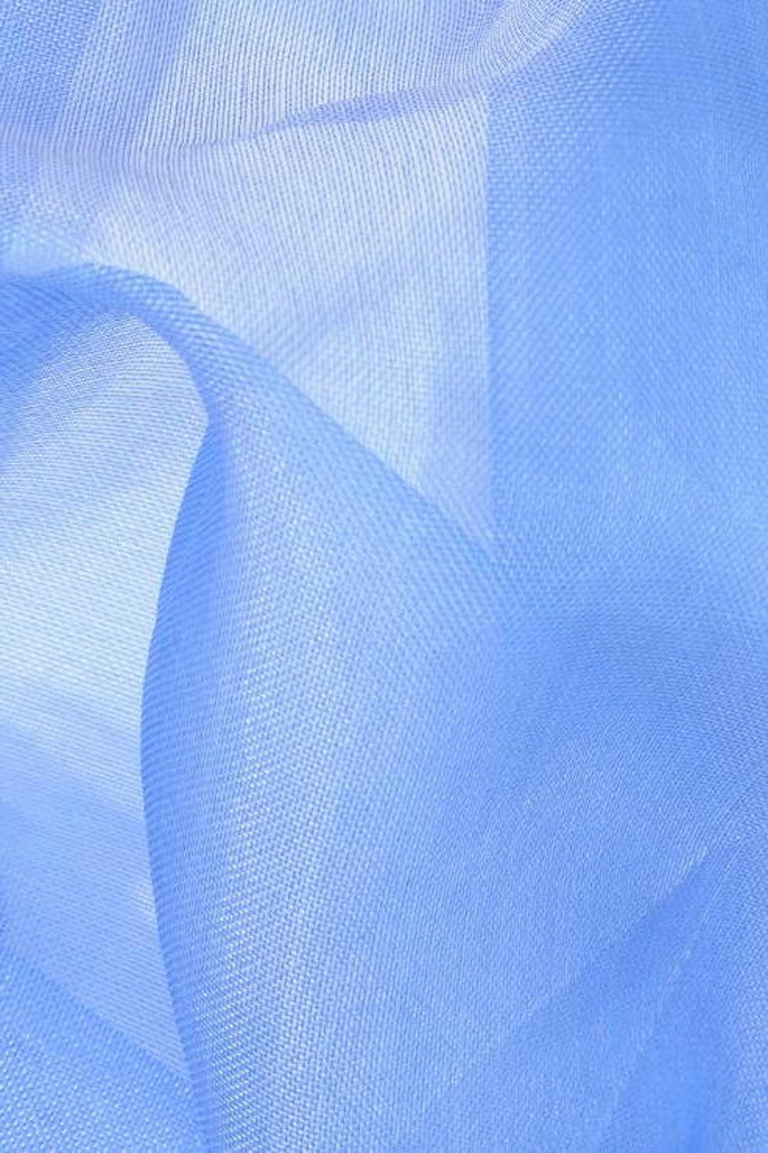 Cerulean Blue Silk Organza Fabric - Etsy