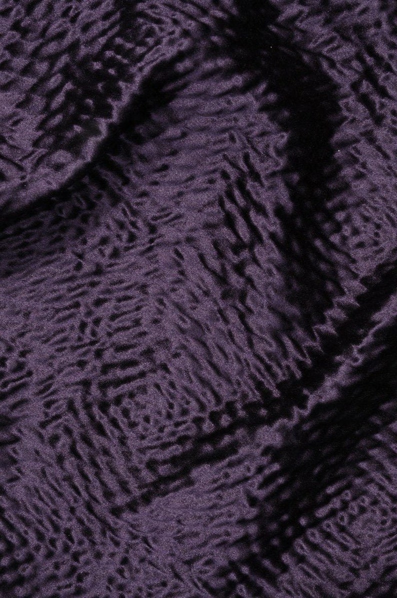 Grape Silk Hammered Satin Jacquard Fabric - Etsy