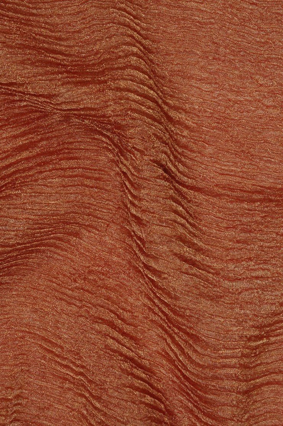 Orange Gold Metallic Crushed Organza Fabric - Etsy