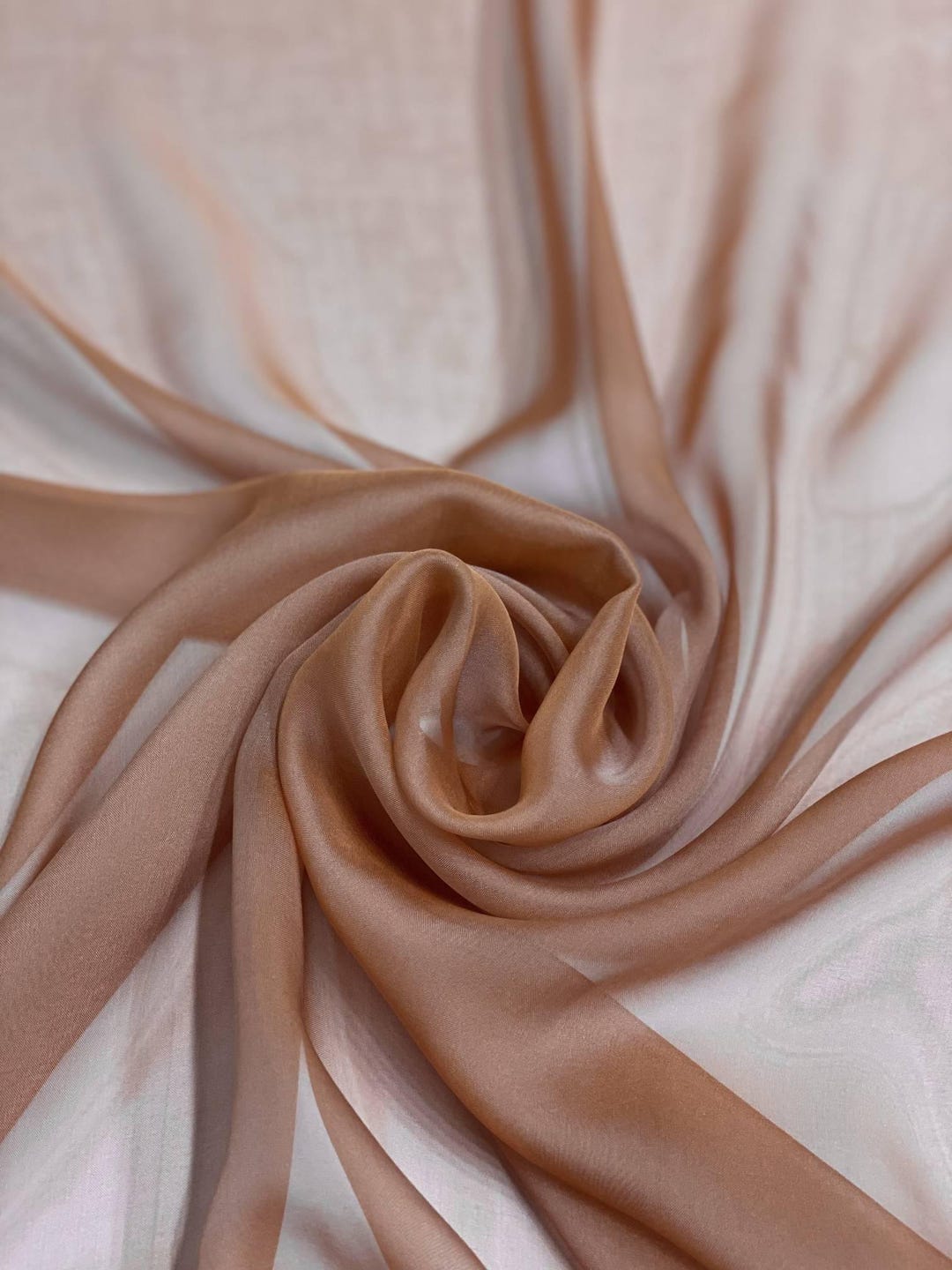 Light Toast Iridescent Silk Chiffon IC-083 Fabric - Etsy