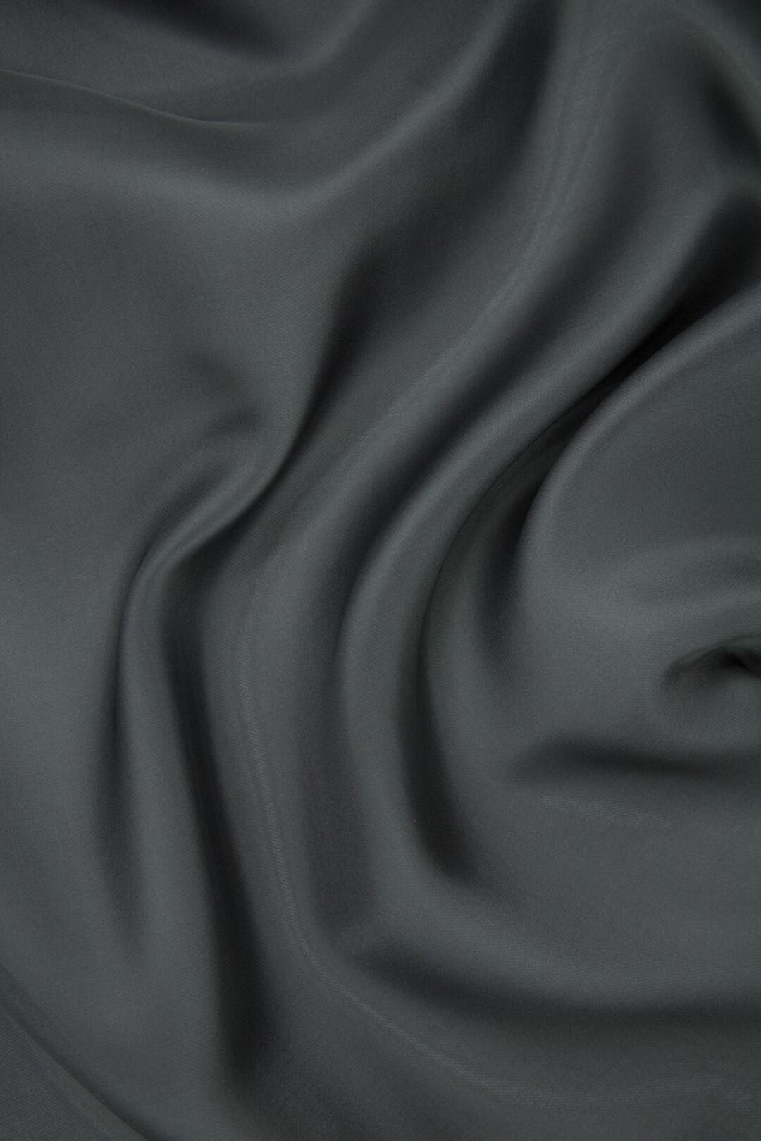 Charcoal Gray Silk Gazar Fabric - Etsy
