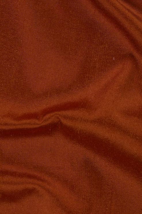 Rust Orange Silk Shantung 54" Fabric - Etsy