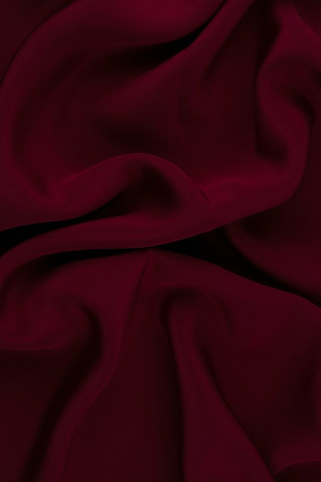Maroon Silk 4-ply Crepe Fabric - Etsy