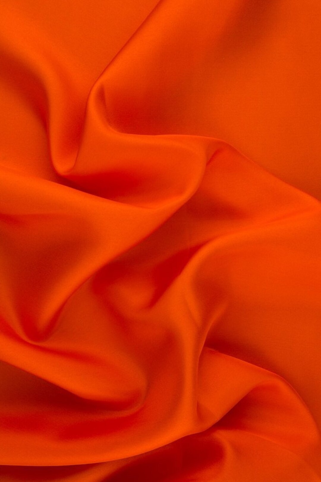Red Orange Habotai Silk Fabric - Etsy