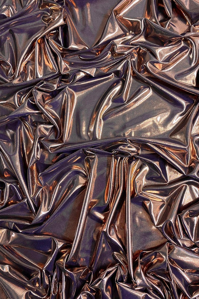 Iridescent Copper Blue Foil Lame - Etsy