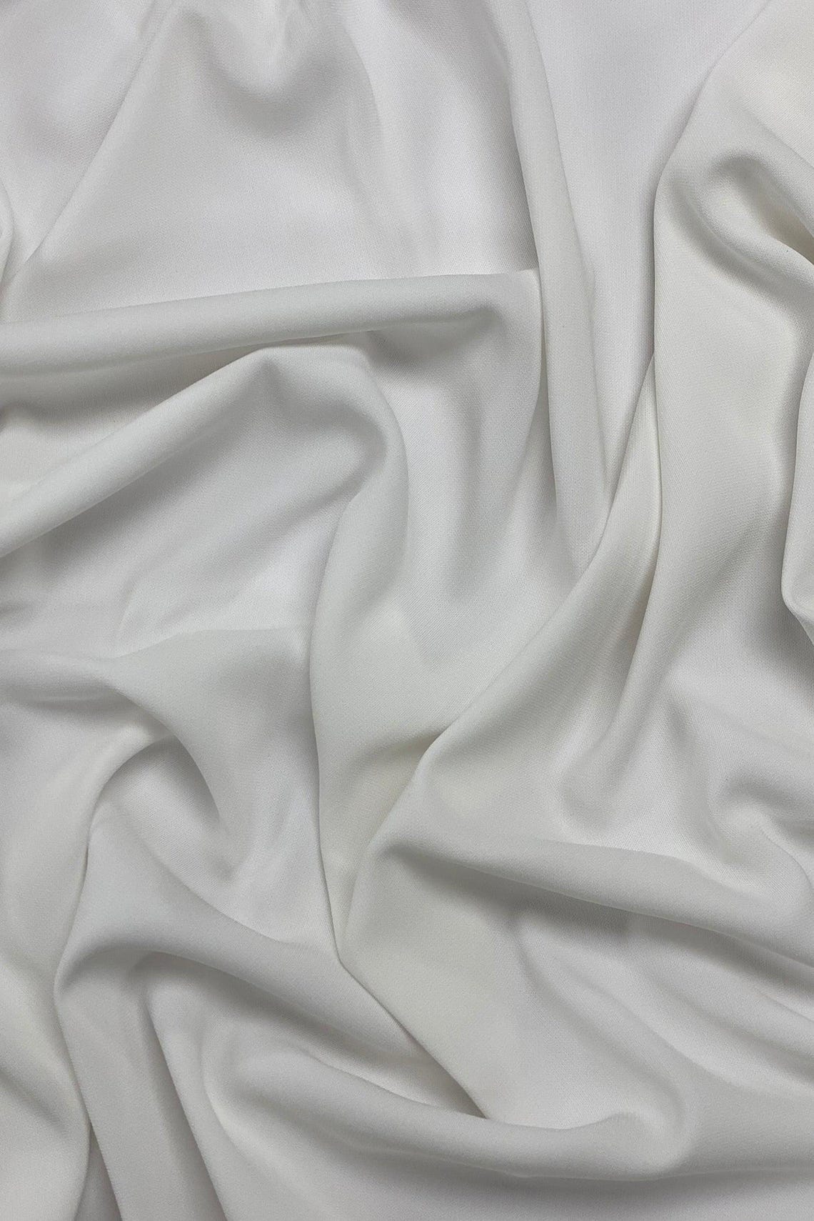 White Triacetate Lightweight Matte Crepe - Etsy