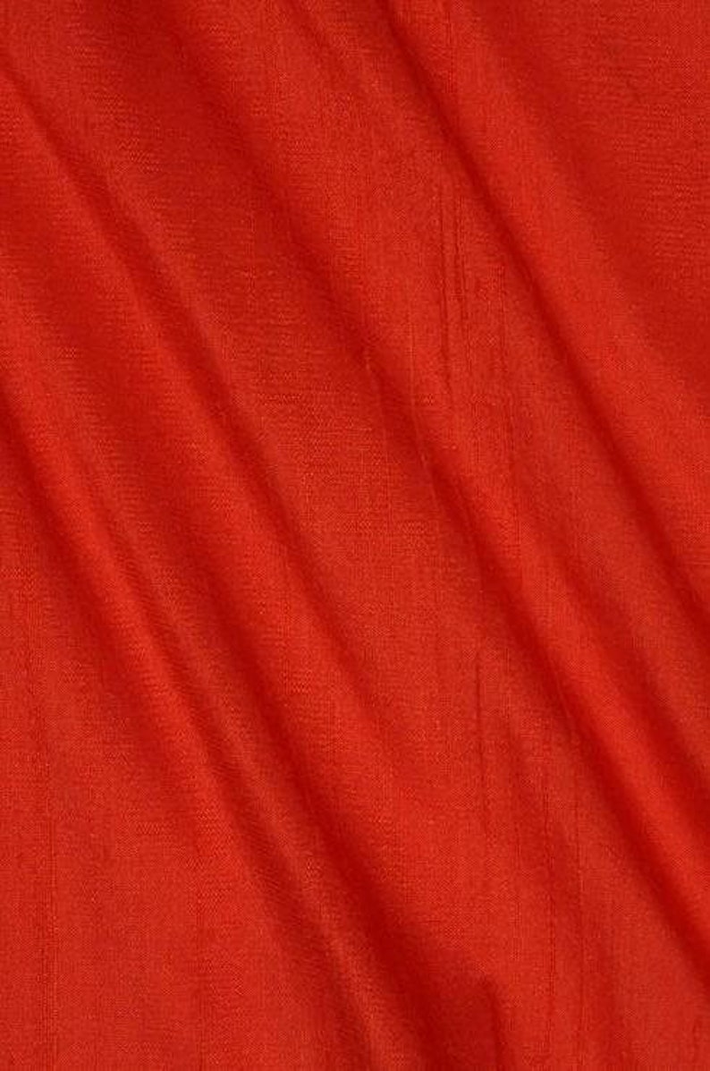 Cherry Tomato Red Dupioni Silk Fabric - Etsy