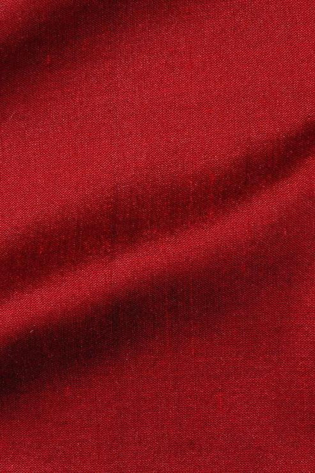 Crimson Red Silk Shantung 54" Fabric - Etsy