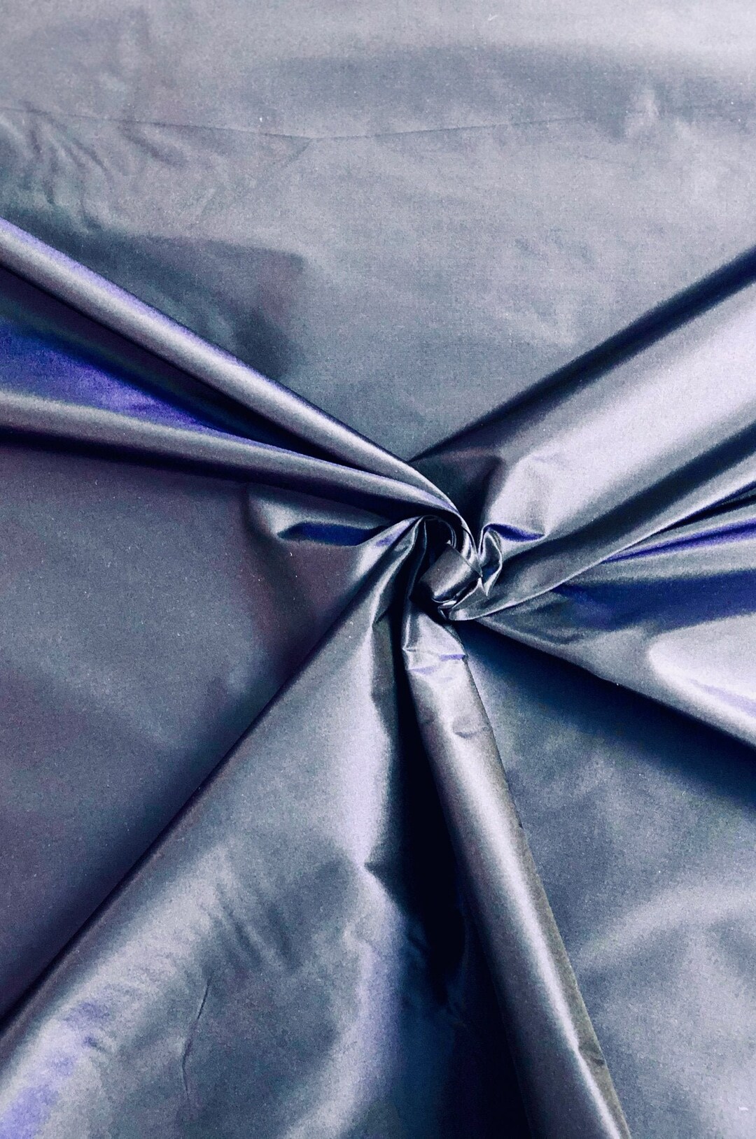 Twilight Blue Taffeta Silk Fabric - Etsy