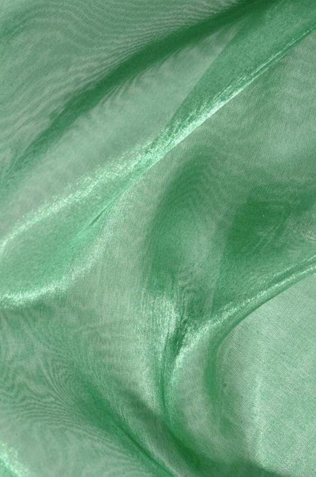 Mint Green Metallic Organza Fabric - Etsy