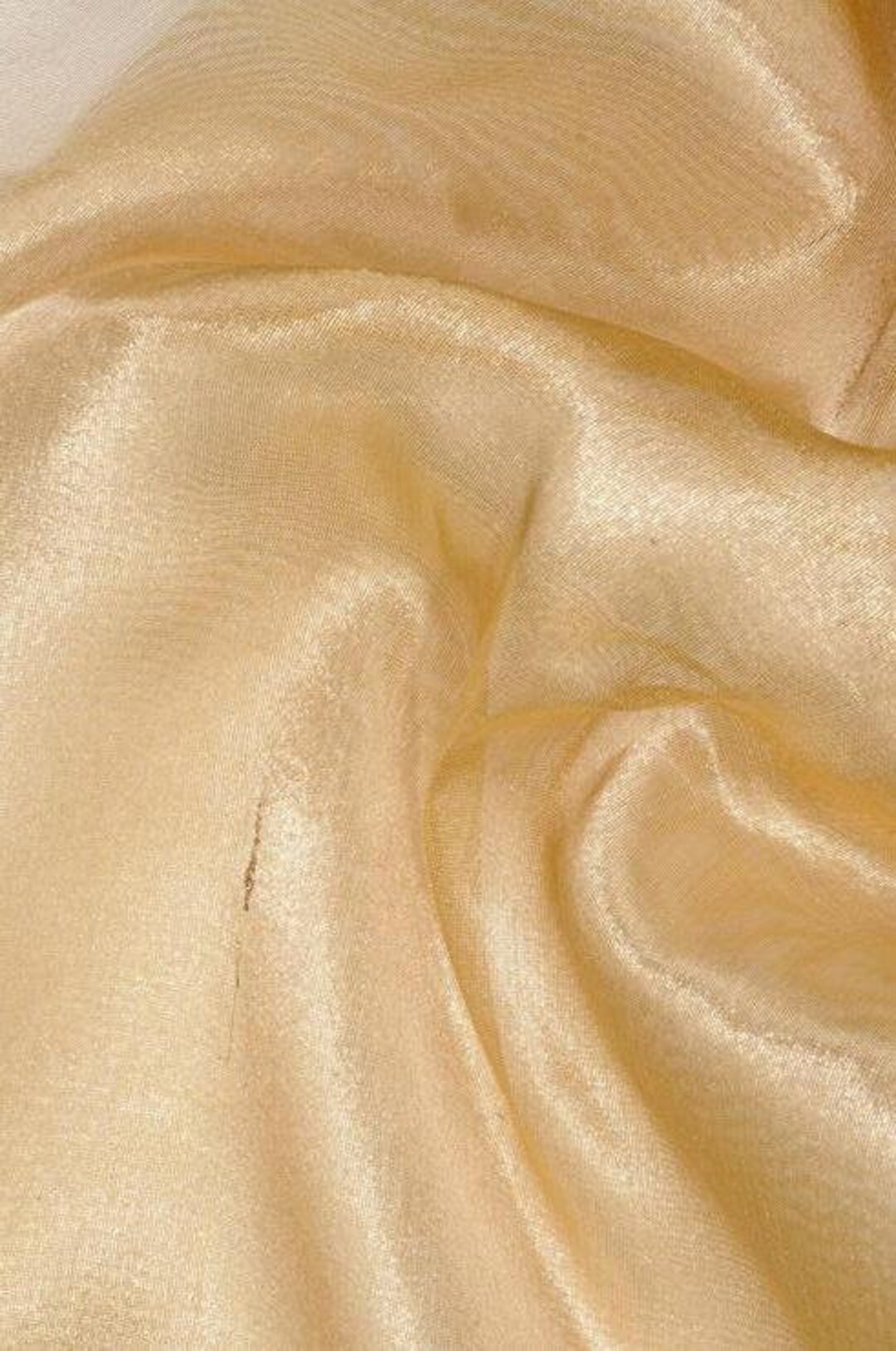 Yellow Gold Metallic Organza Fabric - Etsy