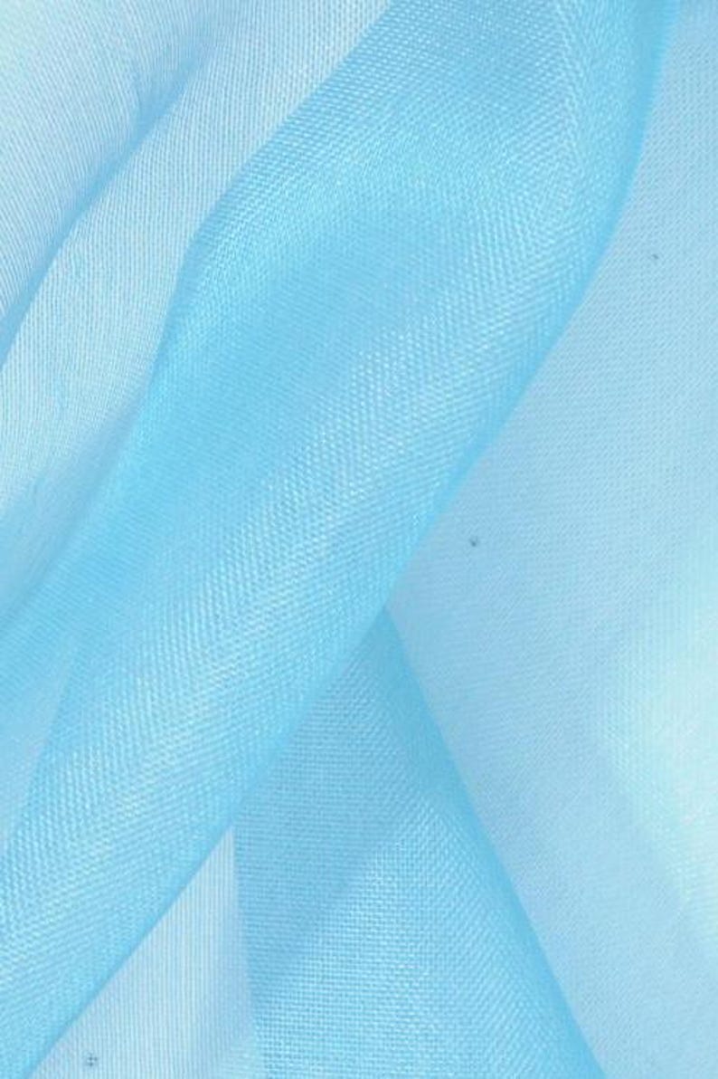 Light Cyan Blue Silk Organza Fabric - Etsy