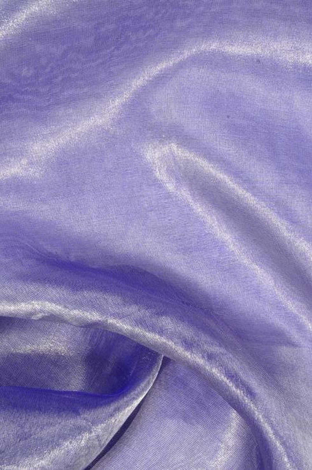 Purple Silver Metallic Organza Fabric - Etsy