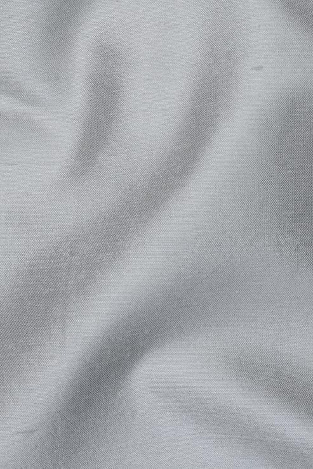 Metal Grey Silk Shantung 54" Fabric - Etsy