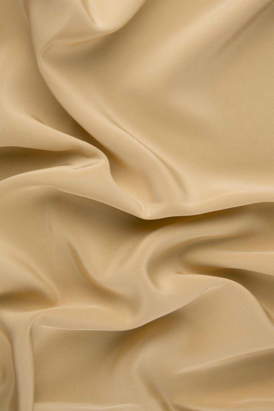 Almond Buff Silk Crepe De Chine Fabric - Etsy