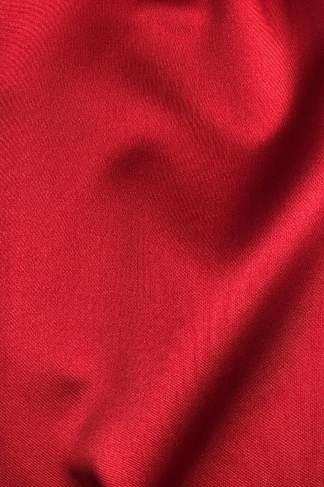 Red Silk Blend Mikado Fabric - Etsy
