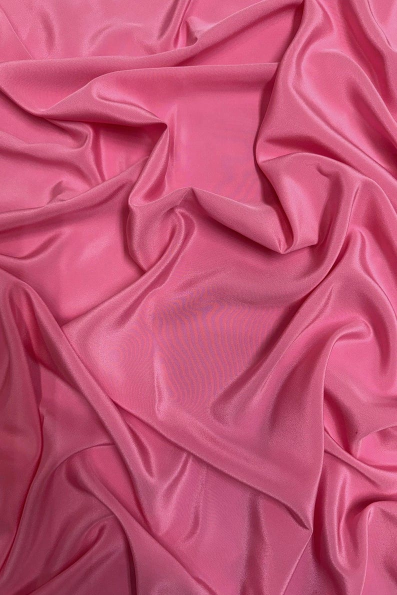 Azalea Pink Silk Crepe De Chine Fabric - Etsy