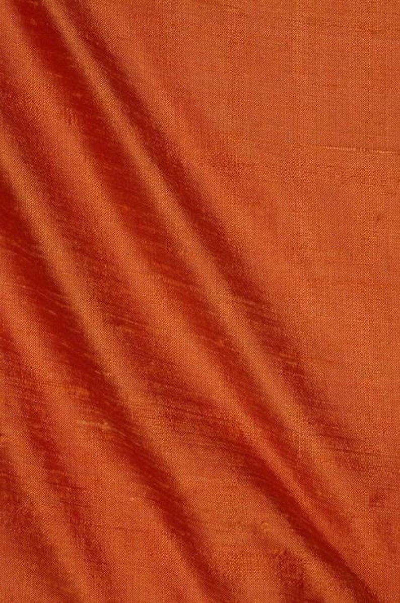 Apricot Dupioni Silk Fabric - Etsy
