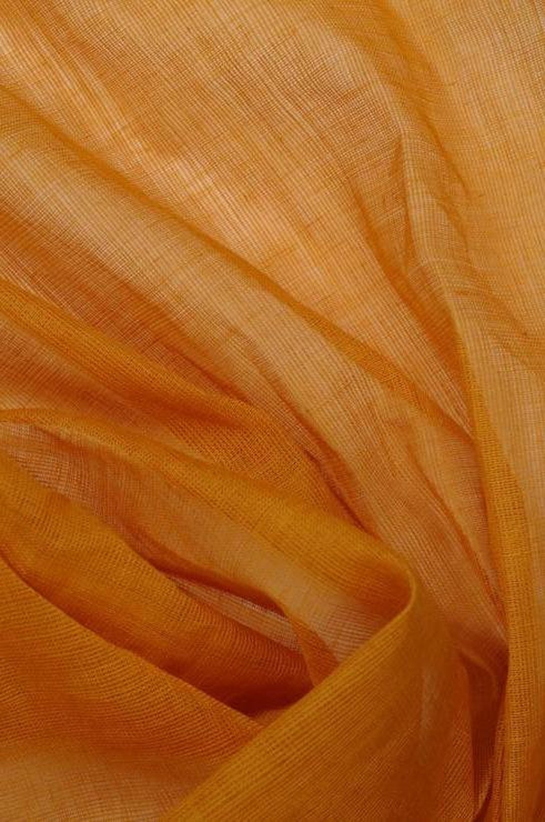 Radiant Yellow Cotton Voile Fabric - Etsy