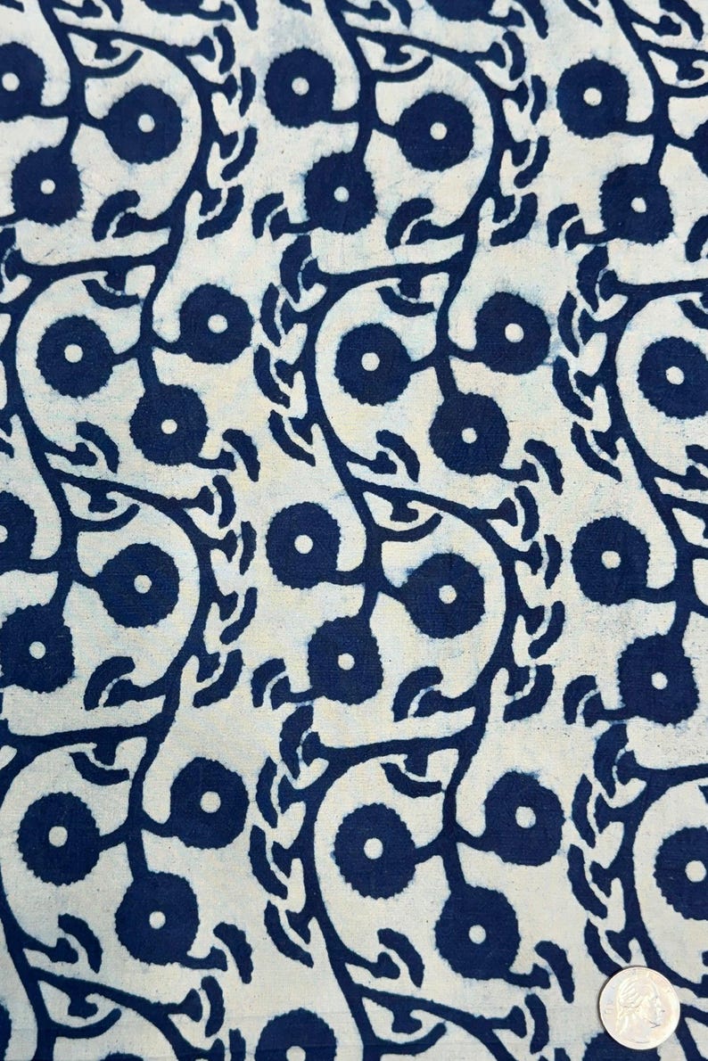 Blue CHP-223 Cotton Hand Prints - Etsy