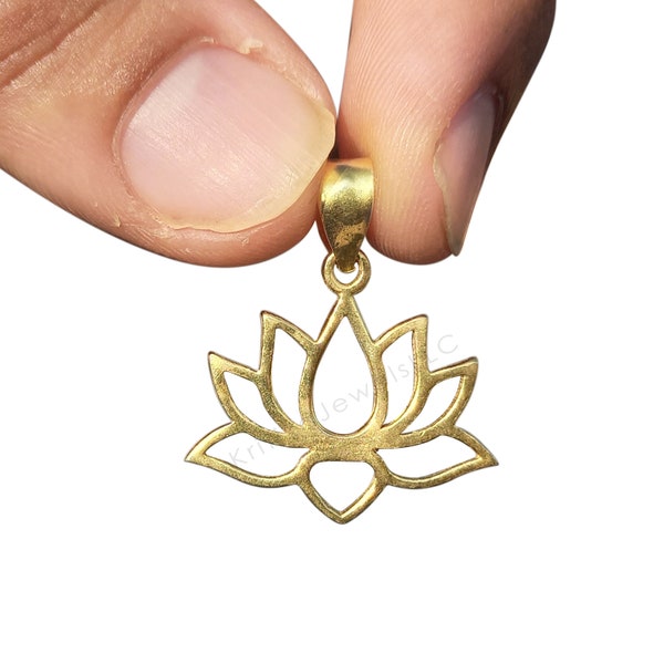 Lotus Flower Pendant - Etsy
