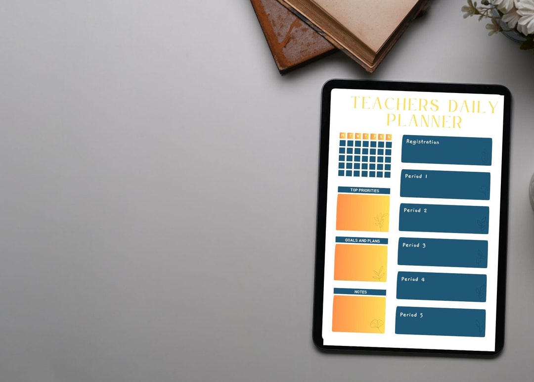 Teacher Agenda Teacher Diary Lesson Planner Customizable Planner ...