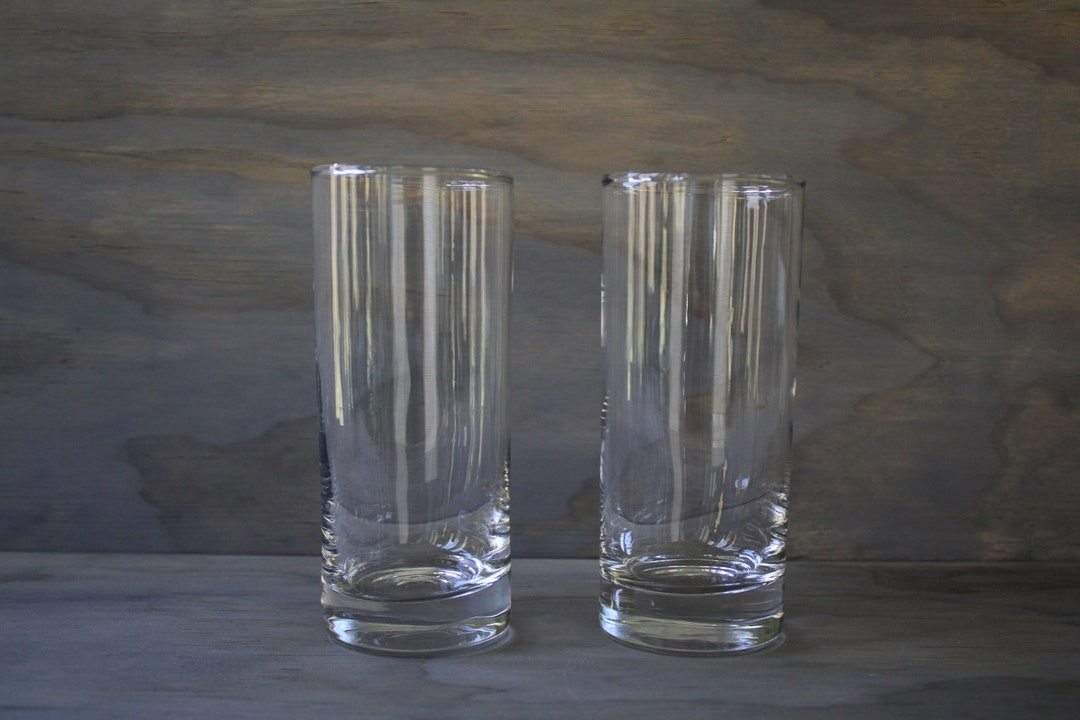 Personalized Collins Glass Set of 2 - Etsy