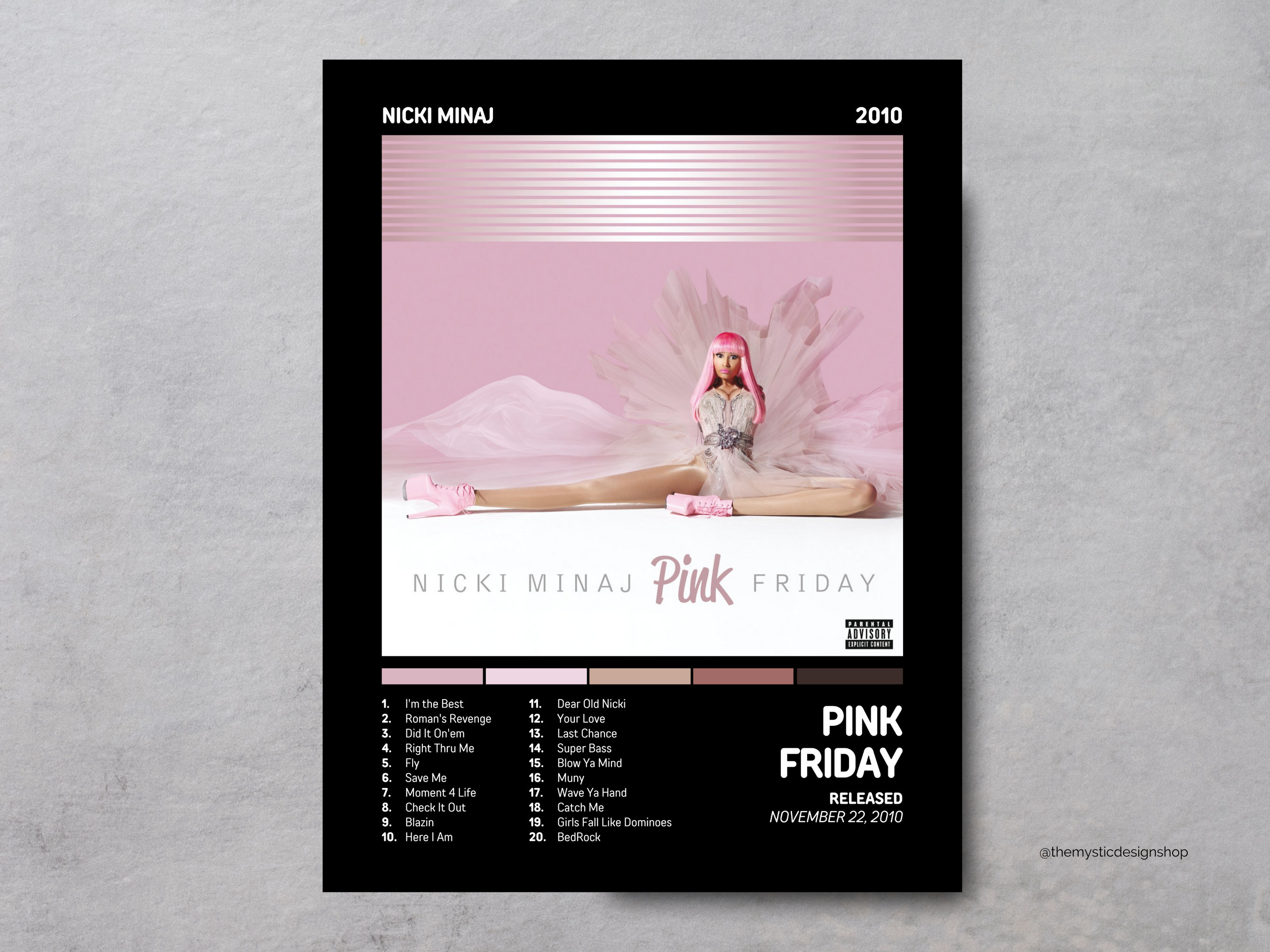 Pink Friday // Nicki Minaj Album Premium Matte Vertical Posters sold by ...