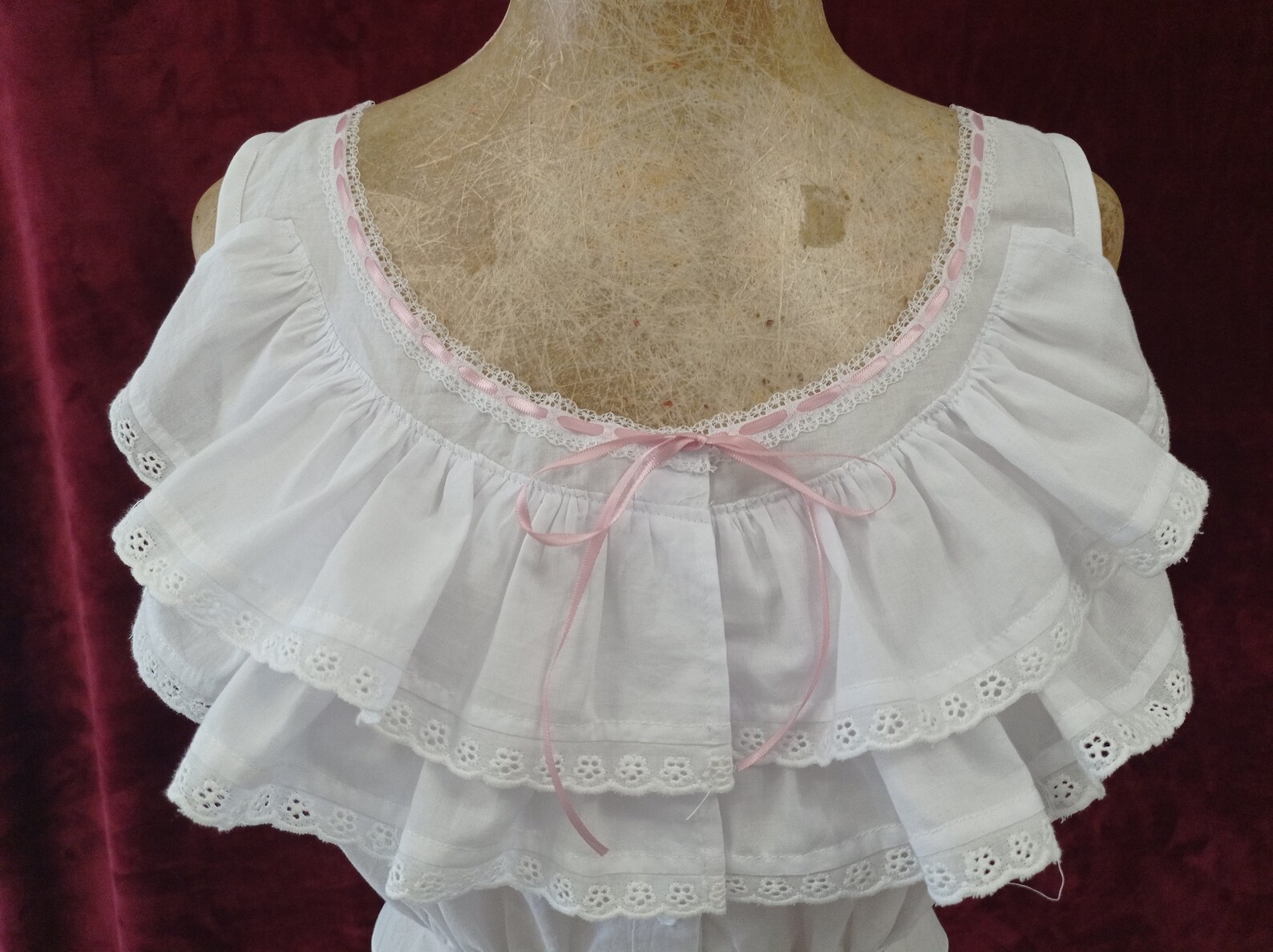 Edwardian Corset Cover - Frilly Late Victorian Camisole - Historical ...