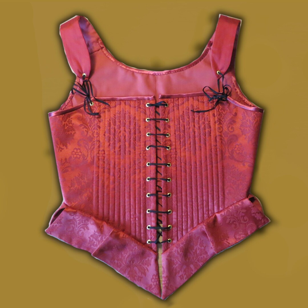 Tudor Corset, Elizabethan Damask Bodies - Elizabeth Vernon Style Stays ...