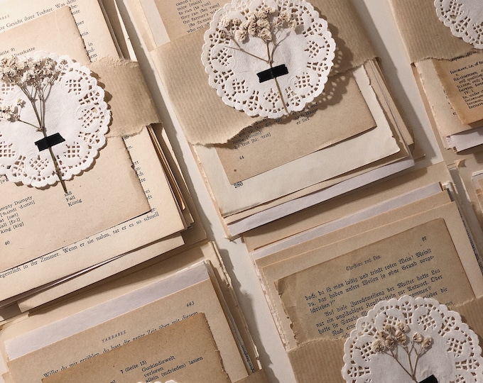 Old Book Pages Bundle Vintage Paper Old Books for Crafting - Etsy