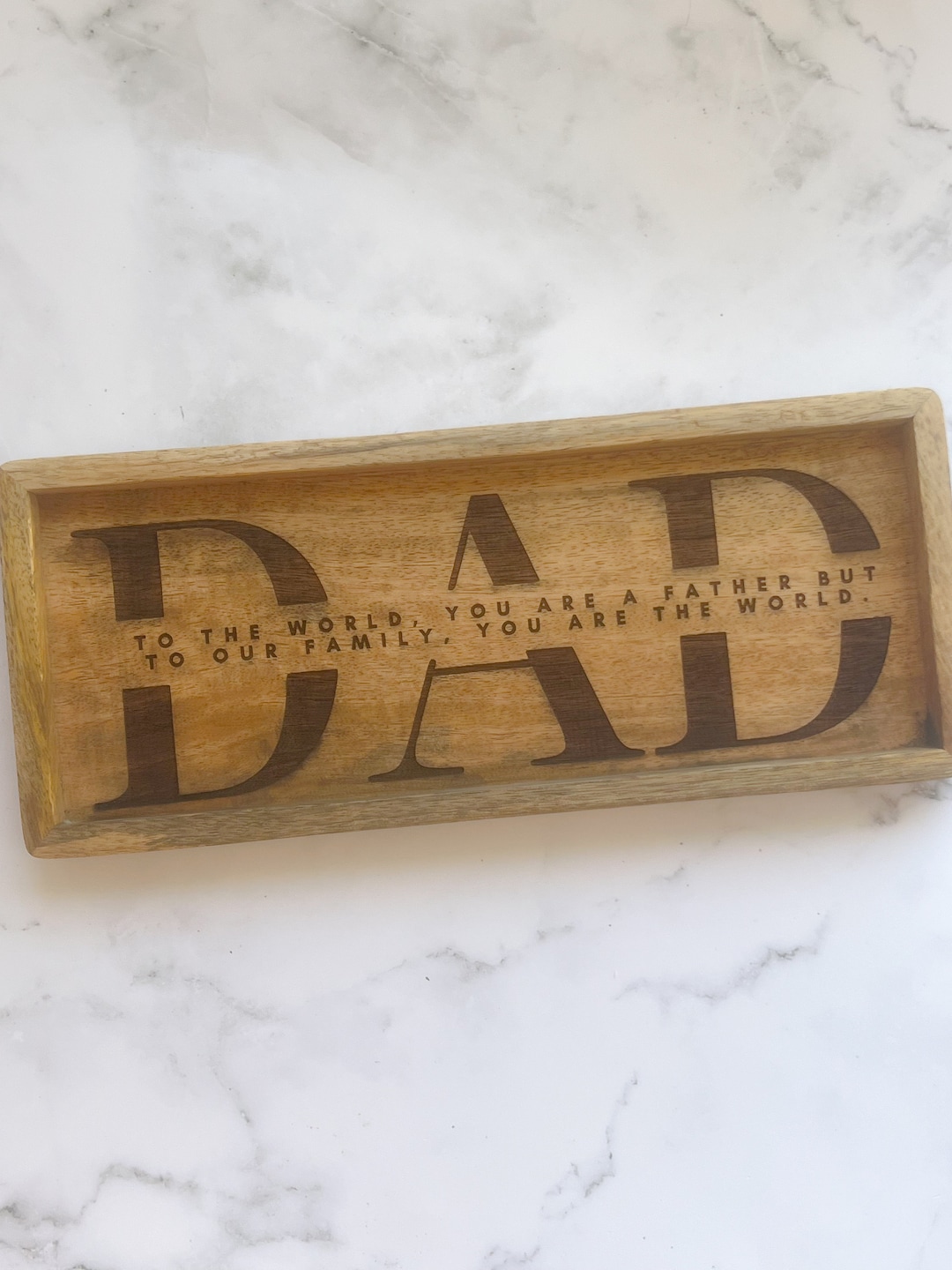 Dad Tray - Catch All Trinket Tray - Trinket Tray - Key Holder - Catch ...