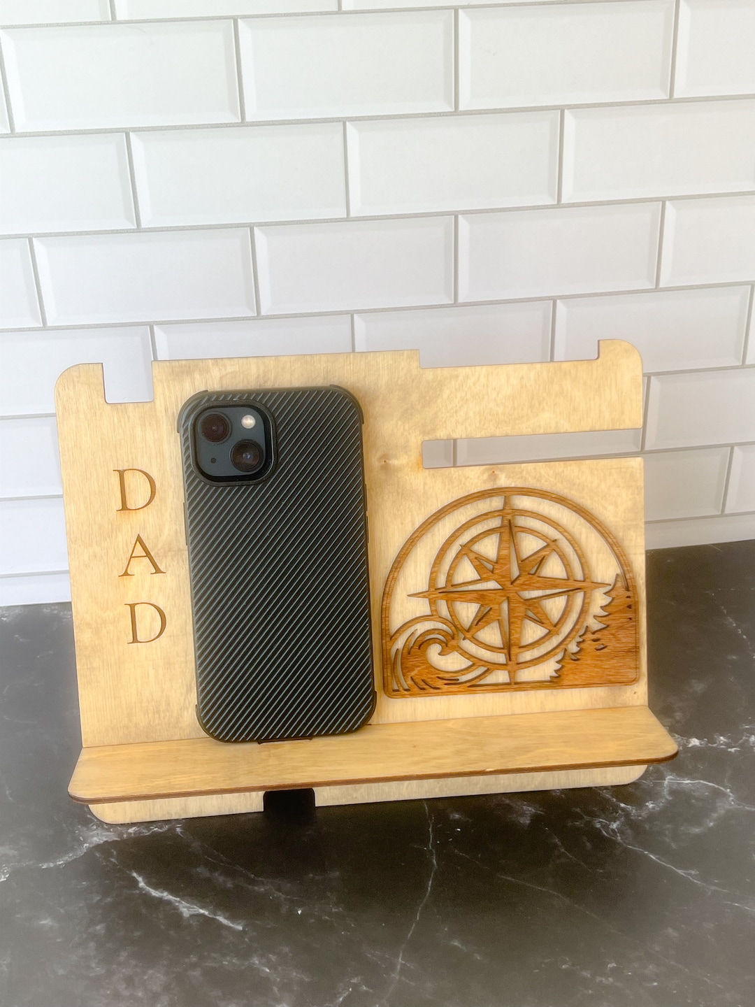 Personalized Cell Phone Stand - Wood Cell Phone Holder - Cell Phone ...