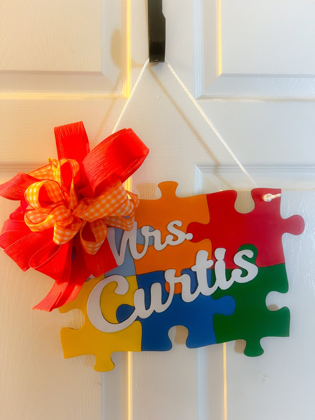 Puzzle Door Hanger - Classroom Sign - Door Hanger - Wall Decor ...