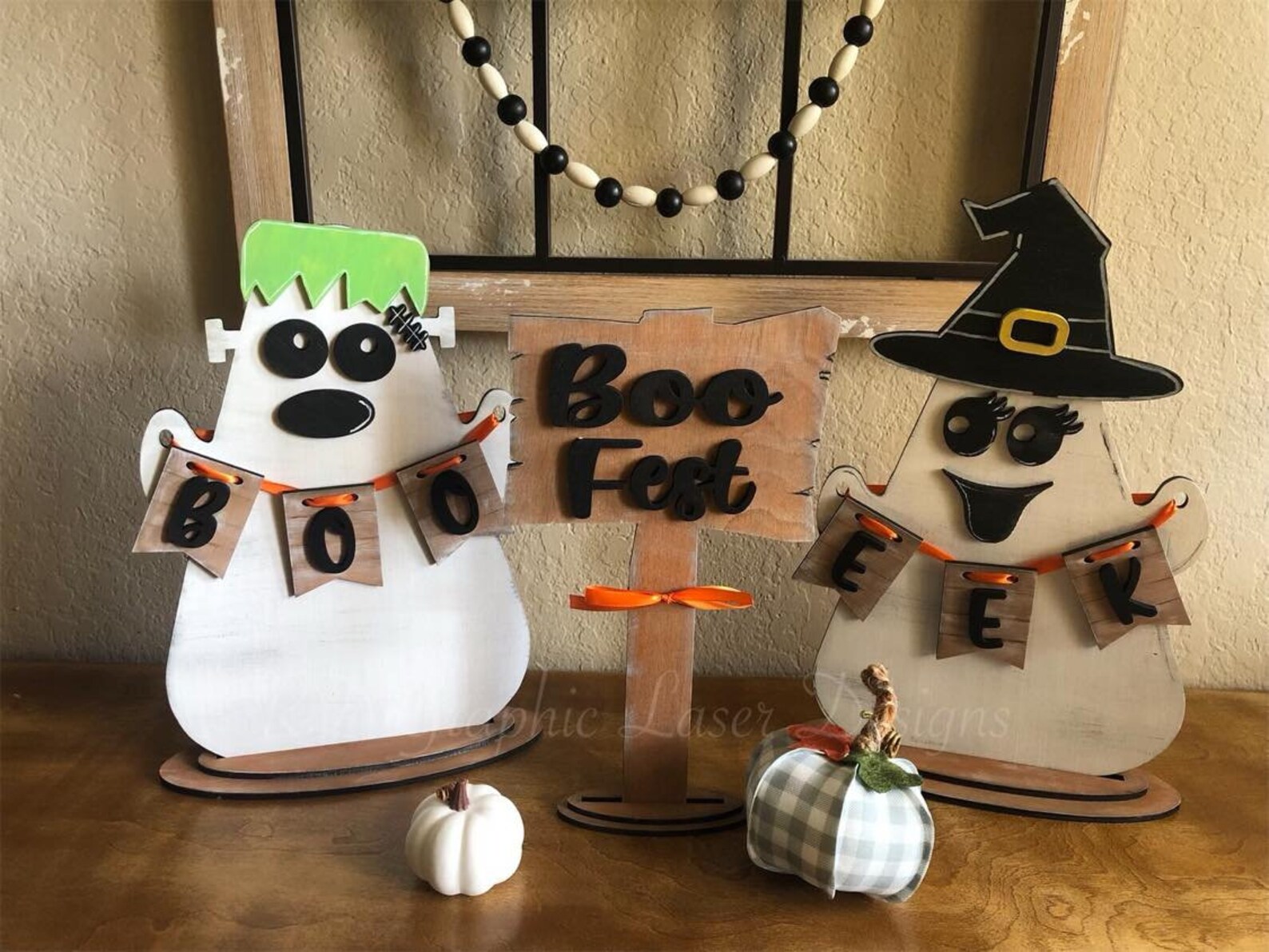 Ghost Signs - Ghost Standing Signs - Halloween Decoration - Halloween ...